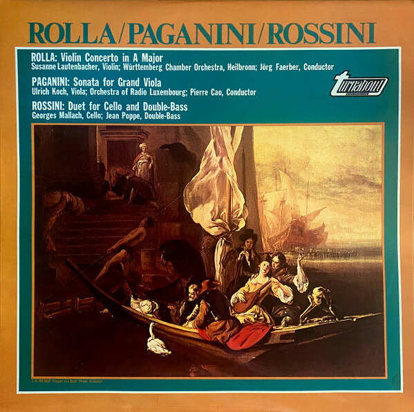 ・アーティスト Alessandro Rolla / Niccol? Paganini / Gioacchino Rossini ・タイトル Violin Concerto In A Major / Sonata For Grand Vio...