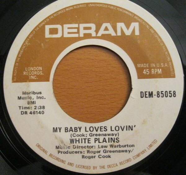 ・アーティスト White Plains ・タイトル My Baby Loves Lovin' ・レーベル・型番 Deram DEM85058 ・フォーマット 7インチレコード ・コンディション(盤) 良い (VG+) ・コンディション(ジ...