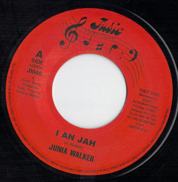 ・アーティスト Junia Walker ・タイトル I An Jah ・レーベル・型番 Jusic International JI046 ・フォーマット 7インチレコード ・コンディション(盤) 良い (VG+) ・コンディション(ジャ...