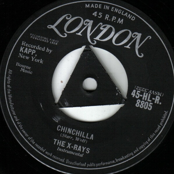 ・アーティスト The X-Rays ・タイトル Chinchilla ・レーベル・型番 London Records 45HLR8805 ・フォーマット 7インチレコード ・コンディション(盤) 良い (VG+) ・コンディション(ジャケ...