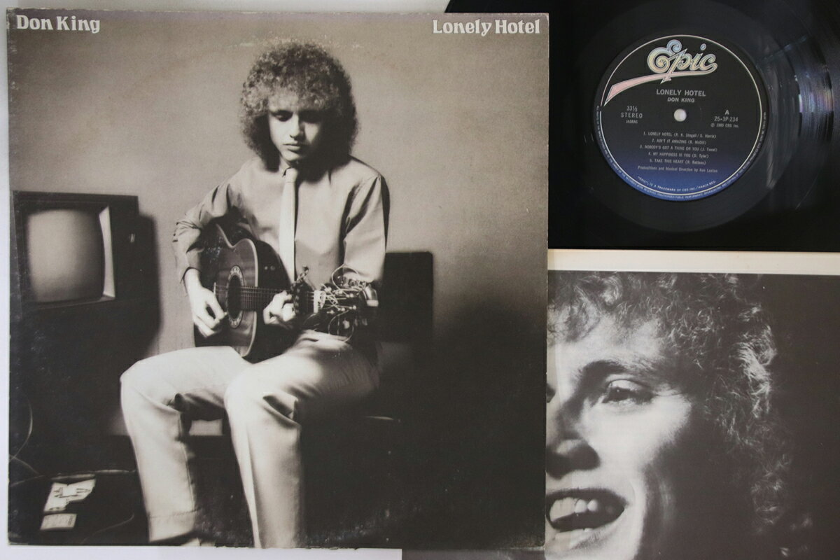 ・アーティスト Don King ・タイトル Lonely Hotel ・レーベル・型番 EPIC 253P234 ・フォーマット LPレコード ・コンディション(盤) 非常に良い(EX) ・コンディション(ジャケット) 可 (VG) ・コ...