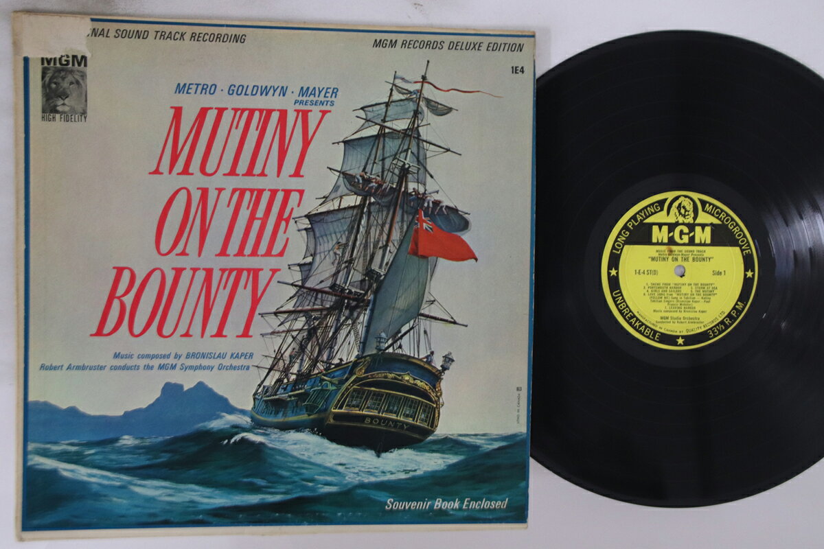 ・アーティスト Bronislau Kaper ・タイトル Mutiny On The Bounty ・レーベル・型番 MGM 1E4ST ・フォーマット LPレコード ・コンディション(盤) 良い (VG+) ・コンディション(ジャケット...