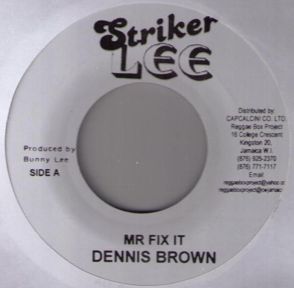 ・アーティスト Dennis Brown ・タイトル Mr Fix It ・レーベル・型番 Striker Lee NONE ・フォーマット 7インチレコード ・コンディション(盤) 良い (VG+) ・コンディション(ジャケット) ・コン...
