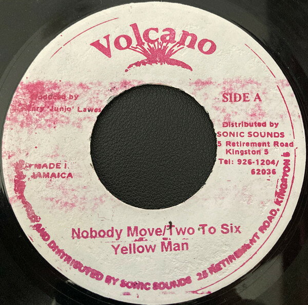 ・アーティスト Yellowman ・タイトル Nobody Move / Two To Six ・レーベル・型番 Volcano NONE ・フォーマット 7インチレコード ・コンディション(盤) 良い (VG+) ・コンディション(ジャ...