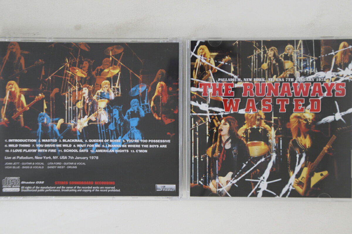 ・アーティスト Runaways ・タイトル Wasted ・レーベル・型番 SHADES SHADES032 ・フォーマット CD ・コンディション(盤) 非常に良い(EX) ・コンディション(ジャケット) 非常に良い(EX) ・コンディ...