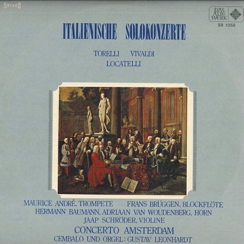 ・アーティスト アムステルダム合奏団 ・タイトル イタリア・バロック協奏曲集 ・レーベル・型番 TELEFUNKEN SR1058PROMO ・フォーマット LPレコード ・コンディション(盤) 非常に良い(EX) ・コンディション(ジャケ...