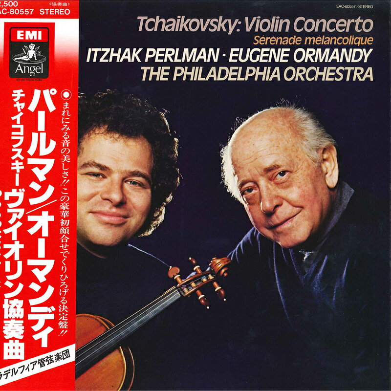 ・アーティスト Philadelphia Orchestra, Eugene Ormandy, Itzhak PERLMAN ・タイトル Tchaikovsky : Violin Concerto In D Major, Op.35 ・レー...