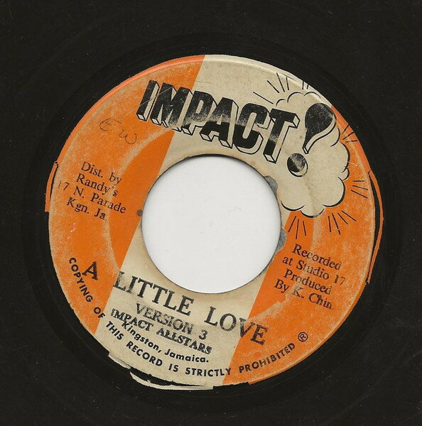 ・アーティスト Impact All Stars ・タイトル A Little Love (Versions 3 & 4) ・レーベル・型番 Impact! NONE ・フォーマット 7インチレコード ・コンディション(盤) 悪い (VG-...