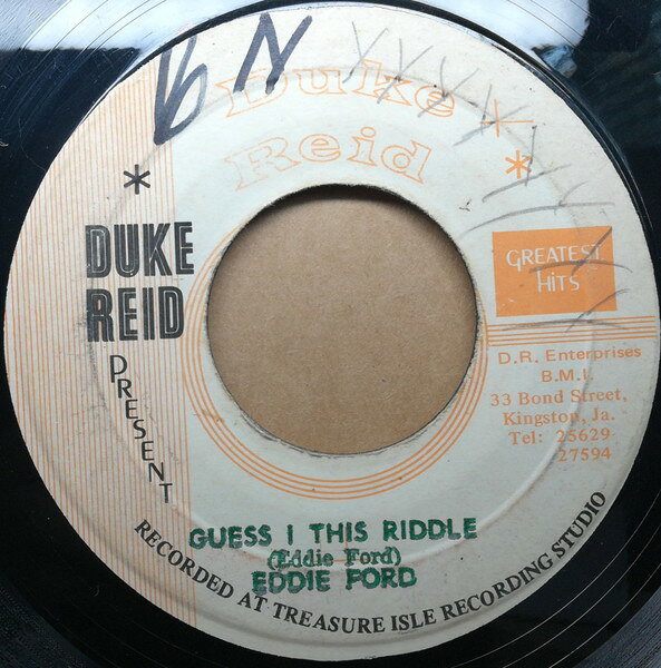 ・アーティスト Eddie Ford ・タイトル Guess I This Riddle ・レーベル・型番 Duke Reid Greatest Hits NONE ・フォーマット 7インチレコード ・コンディション(盤) 可 (VG) ・...