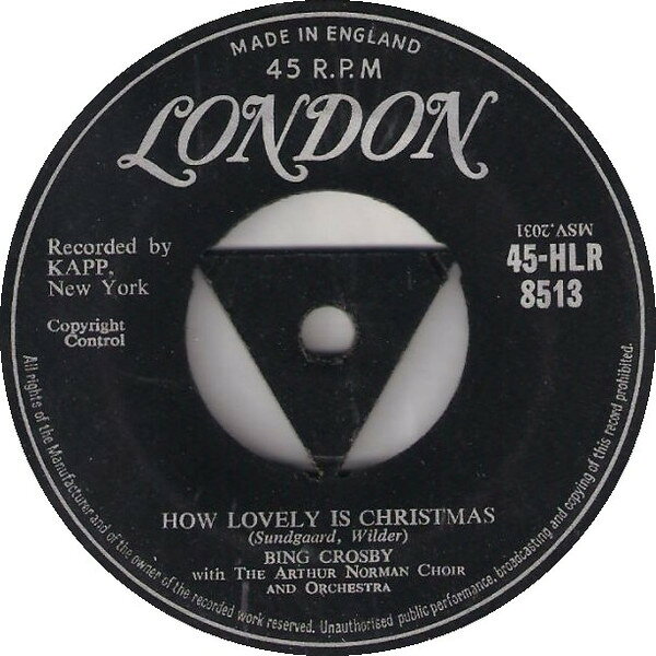 ・アーティスト Bing Crosby ・タイトル How Lovely Is Christmas ・レーベル・型番 London Records 45HLR8513 ・フォーマット 7インチレコード ・コンディション(盤) 可 (VG) ...