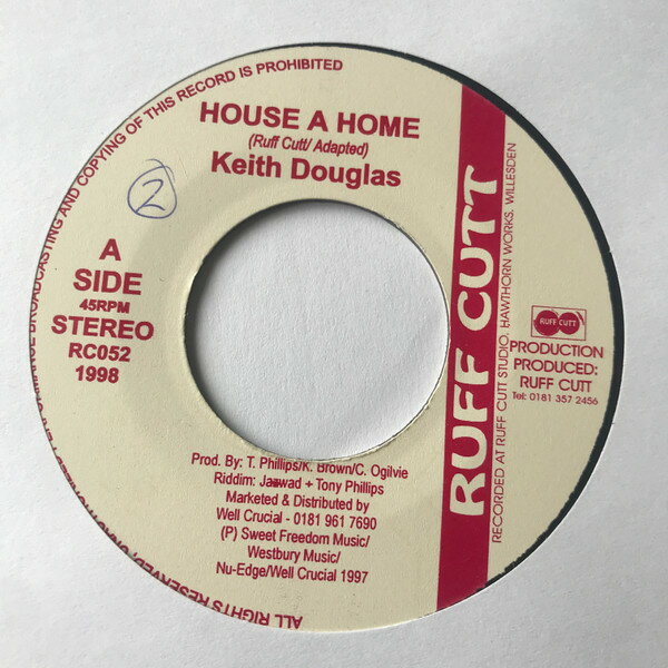 ・アーティスト Keith Douglas ・タイトル House A Home ・レーベル・型番 Ruff Cutt RC052 ・フォーマット 7インチレコード ・コンディション(盤) 良い (VG+) ・コンディション(ジャケット) ...