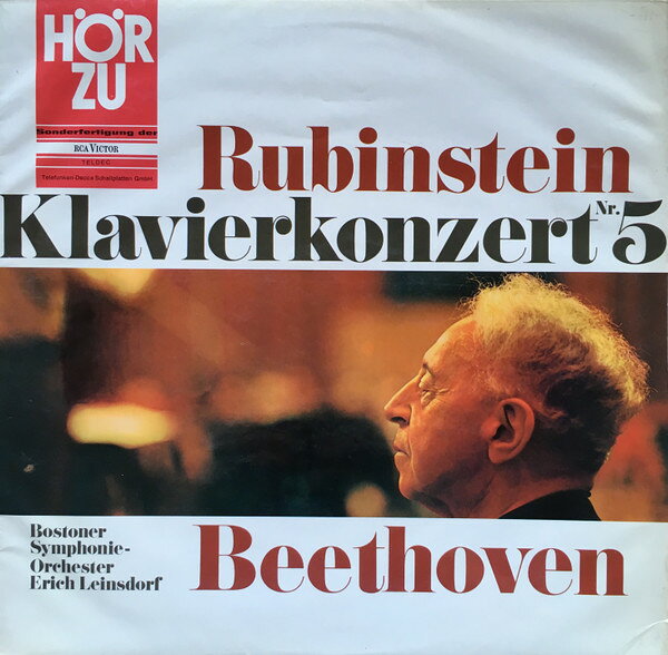 ・アーティスト Rubinstein, Bostoner Symphonie-orchester, Erich Leinsdorf ・タイトル Beethoven, Klavierkonzert Nr. 5 ・レーベル・型番 H?R ZU ...