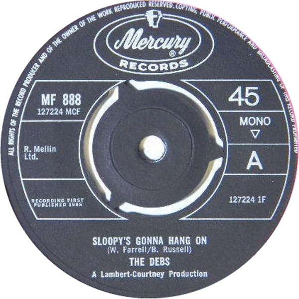 ・アーティスト Debs ・タイトル Sloopy's Gonna Hang On ・レーベル・型番 Mercury, Mercury MF888 ・フォーマット 7インチレコード ・コンディション(盤) 良い (VG+) ・コンディション...