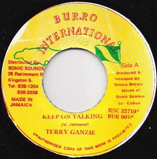 ・アーティスト Terry Ganzie ・タイトル Keep On Talking ・レーベル・型番 Burro International NONE ・フォーマット 7インチレコード ・コンディション(盤) 良い (VG+) ・コンディ...