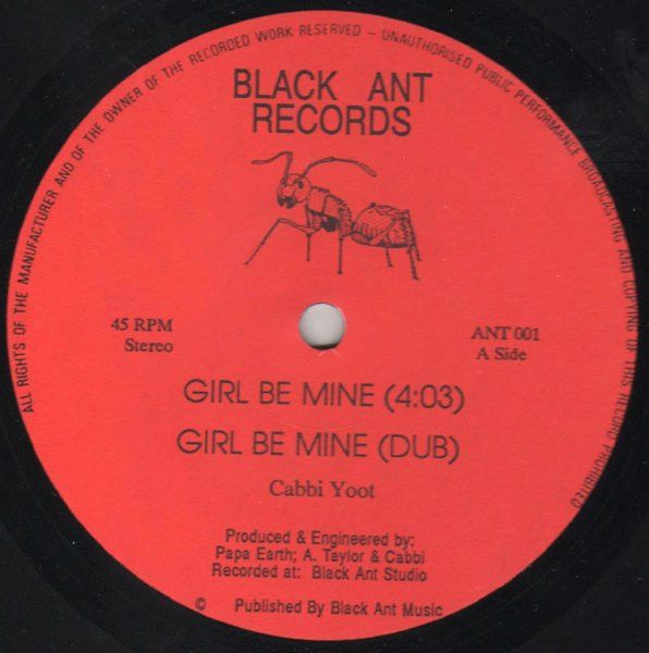 ・アーティスト Cabbi Yoot / Alpheus Taylor ・タイトル Girl Be Mine / Evil Ones ・レーベル・型番 Black Ant Records ANT001 ・フォーマット 12インチレコード ・...