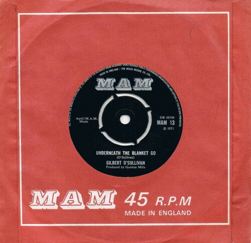 ・アーティスト Gilbert O'Sullivan ・タイトル Underneath The Blanket Go ・レーベル・型番 MAM MAM13 ・フォーマット 7インチレコード ・コンディション(盤) 良い (VG+) ・コンデ...
