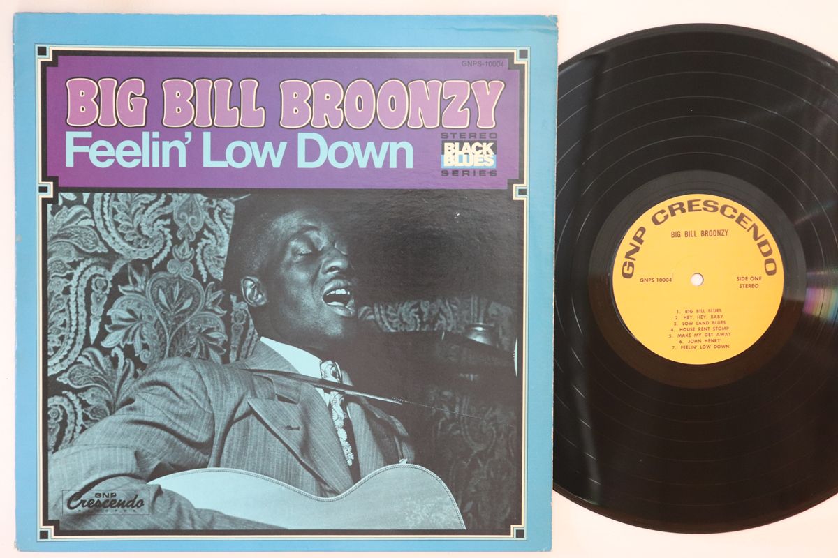 ・アーティスト Big Bill Broonzy ・タイトル Feelin' Low Down ・レーベル・型番 GNP CRESCENDO GNPS10004 ・フォーマット LPレコード ・コンディション(盤) 良い (VG+) ・コン...
