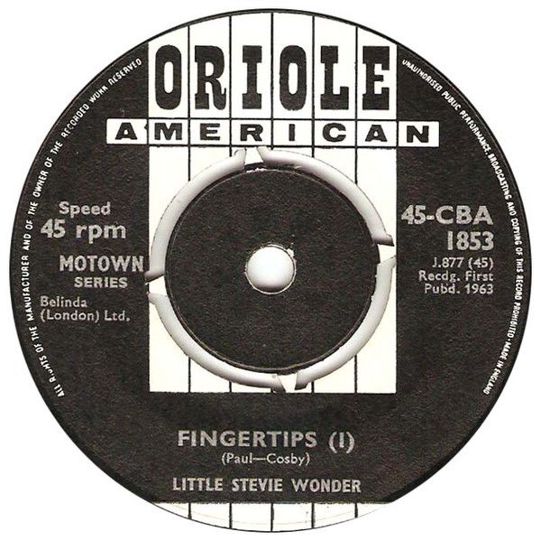 ・アーティスト Stevie Wonder ・タイトル Fingertips ・レーベル・型番 Oriole American 45CBA1853 ・フォーマット 7インチレコード ・コンディション(盤) 良い (VG+) ・コンディション...