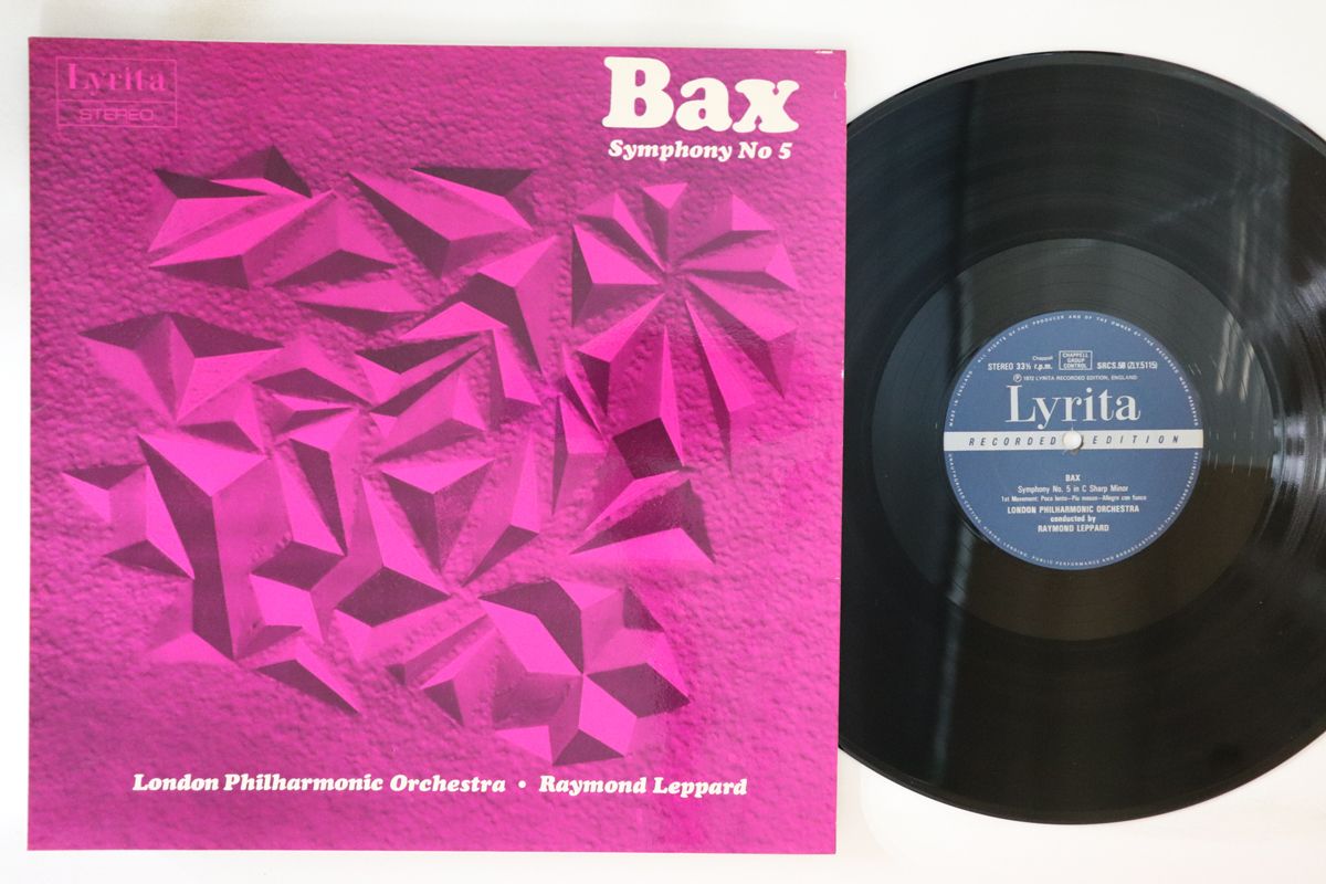 ・アーティスト Raymond Leppard, London Philharmonic Orchestra ・タイトル Bax: Symphony No 5 ・レーベル・型番 LYRITA RECORDED EDITION SRCS58 ...