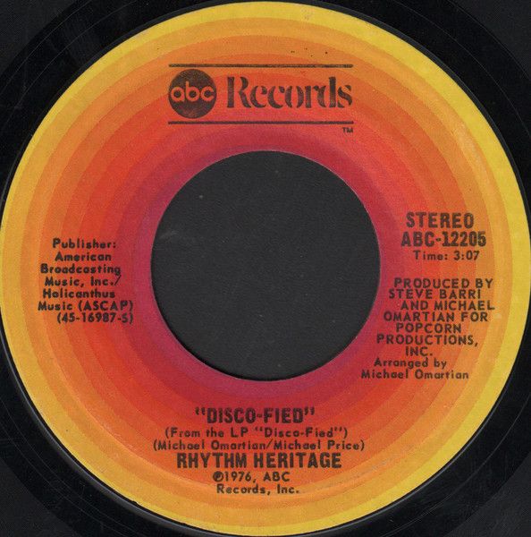 ・アーティスト Rhythm Heritage ・タイトル Disco-Fied ・レーベル・型番 ABC Records ABC12205 ・フォーマット 7インチレコード ・コンディション(盤) 良い (VG+) ・コンディション(ジャ...