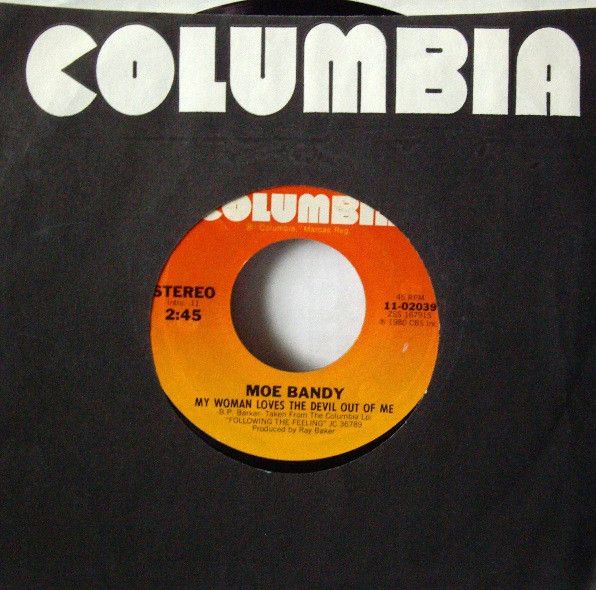・アーティスト Moe Bandy ・タイトル My Woman Loves The Devil Out Of Me ・レーベル・型番 Columbia 1102039 ・フォーマット 7インチレコード ・コンディション(盤) 良い (VG...