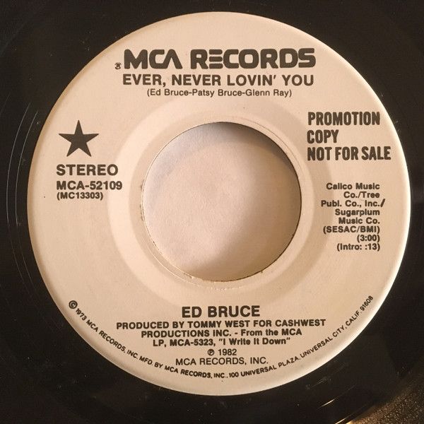 ・アーティスト Ed Bruce ・タイトル Ever, Never Lovin' You ・レーベル・型番 MCA Records MCA52109 ・フォーマット 7インチレコード ・コンディション(盤) 良い (VG+) ・コンディシ...