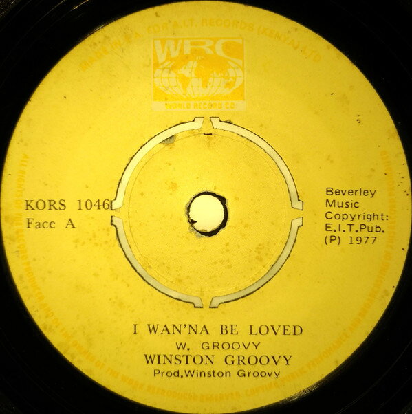・アーティスト Winston Groovy ・タイトル I Wan'na Be Loved / Get Back Together ・レーベル・型番 World Record Co. KORS1046 ・フォーマット 7インチレコード ・...