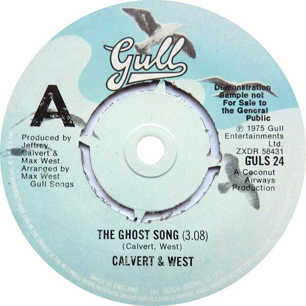 ・アーティスト Jeffrey Calvert & Max West ・タイトル The Ghost Song ・レーベル・型番 Gull GULS24PROMO ・フォーマット 7インチレコード ・コンディション(盤) 非常に良い(EX)...