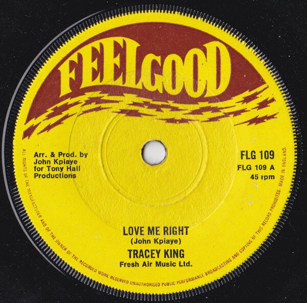 ・アーティスト Tracy King ・タイトル Love Me Right ・レーベル・型番 Feelgood FLG109 ・フォーマット 7インチレコード ・コンディション(盤) 非常に良い(EX) ・コンディション(ジャケット) ・...
