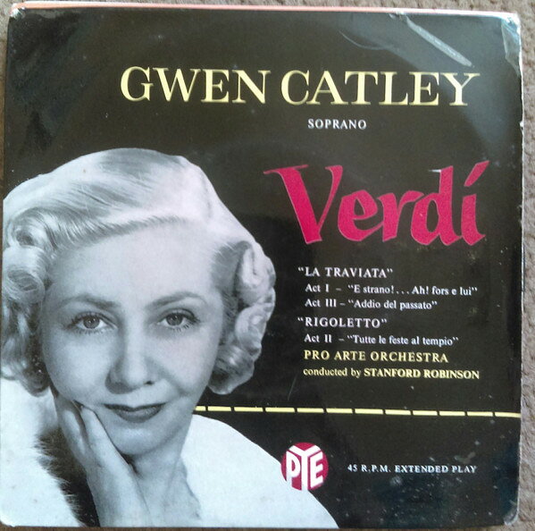 ・アーティスト Gwen Cathey ・タイトル Verdi ・レーベル・型番 Pye Records CEC32000 ・フォーマット 7インチレコード ・コンディション(盤) 良い (VG+) ・コンディション(ジャケット) 可 (V...