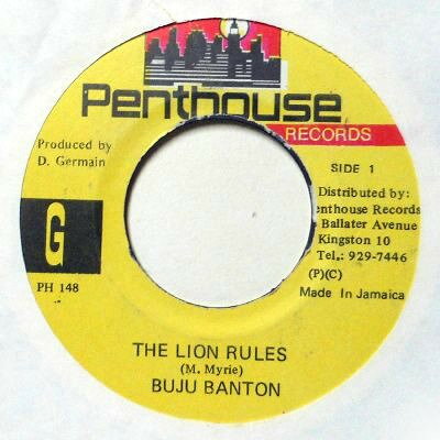 ・アーティスト Buju Banton ・タイトル The Lion Rules ・レーベル・型番 Penthouse Records PH148 ・フォーマット 7インチレコード ・コンディション(盤) 良い (VG+) ・コンディション...