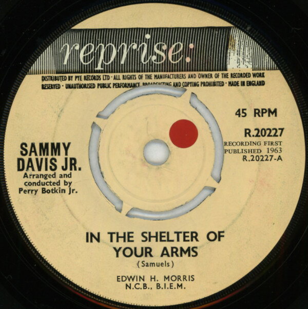 ・アーティスト Sammy Davis Jr. ・タイトル In The Shelter Of Your Arms / Falling In Love With Love ・レーベル・型番 Reprise Records R20227 ・フ...