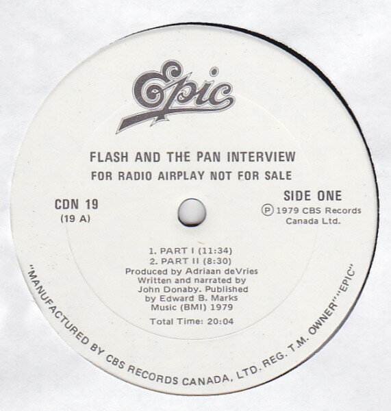 ・アーティスト Flash & The Pan ・タイトル Flash And The Pan Interview ・レーベル・型番 Epic CDN19 ・フォーマット LPレコード ・コンディション(盤) 良い (VG+) ・コンディシ...