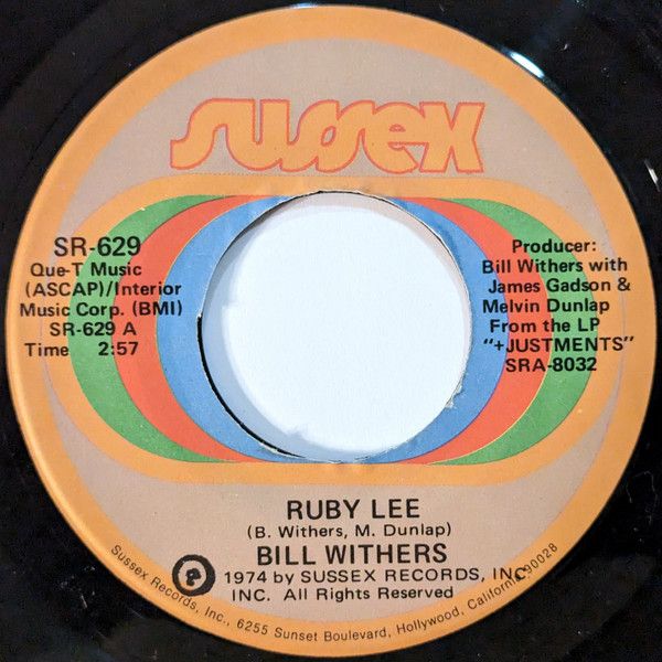 ・アーティスト Bill Withers ・タイトル Ruby Lee / Heartbreak Road ・レーベル・型番 Sussex SR629 ・フォーマット 7インチレコード ・コンディション(盤) 良い (VG+) ・コンディシ...