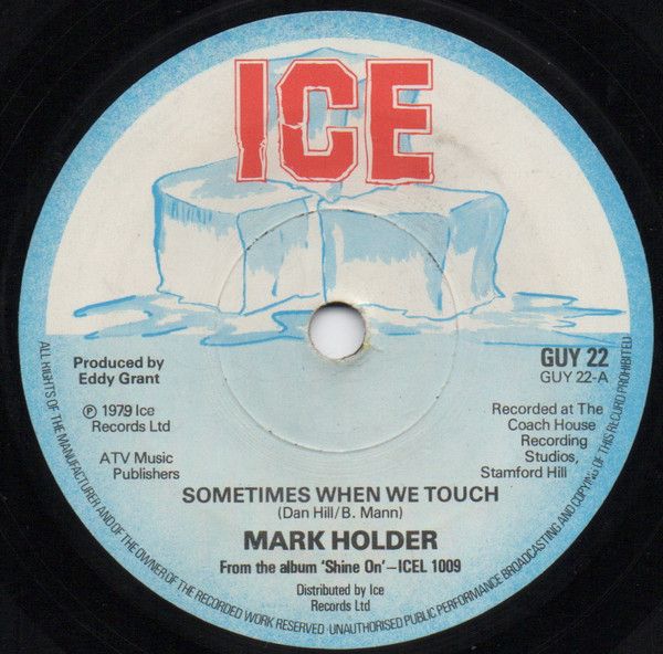 ・アーティスト Mark Holder ・タイトル Sometimes When We Touch ・レーベル・型番 ICE GUY22 ・フォーマット 7インチレコード ・コンディション(盤) 良い (VG+) ・コンディション(ジャケッ...