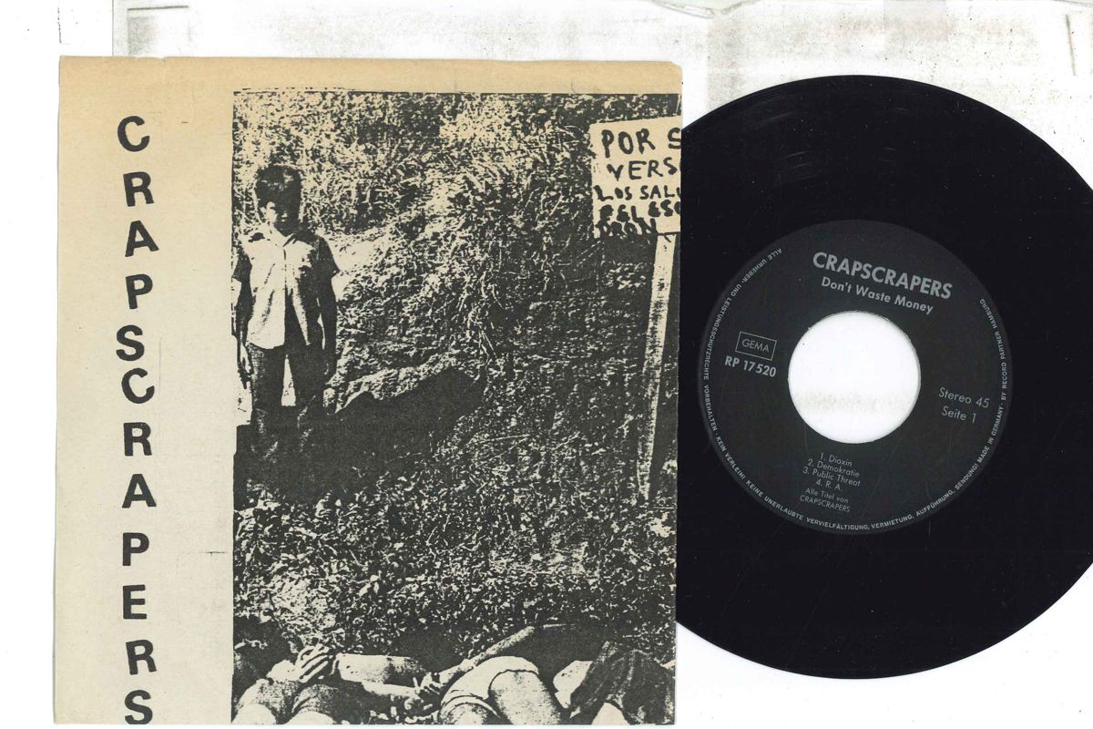 ・アーティスト Crapscrapers ・タイトル Don't Waste Money ・レーベル・型番 CRAP RP17520 ・フォーマット 7インチレコード ・コンディション(盤) 非常に良い(EX) ・コンディション(ジャケット...