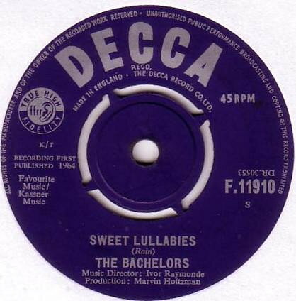 ・アーティスト Bachelors ・タイトル Sweet Lullabies / Ramona ・レーベル・型番 Decca F11910 ・フォーマット 7インチレコード ・コンディション(盤) 良い (VG+) ・コンディション(ジャ...