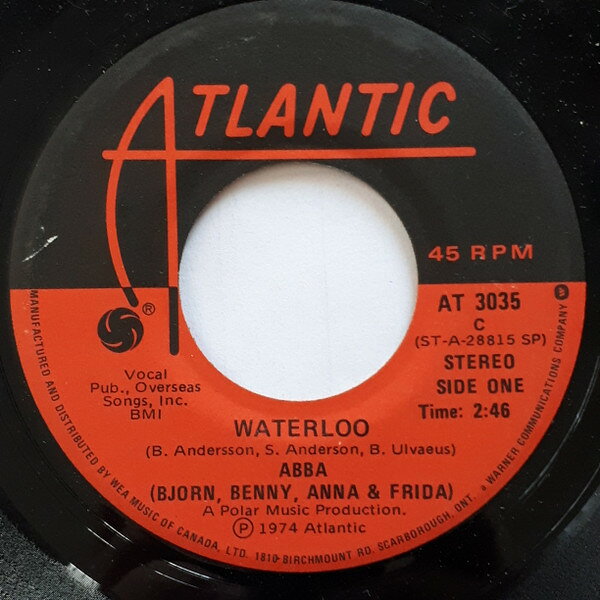 ・アーティスト ABBA , Bj?rn & Benny, Agnetha & Anni-Frid ・タイトル Waterloo ・レーベル・型番 Atlantic AT3035 ・フォーマット 7インチレコード ・コンディション(盤) 良...