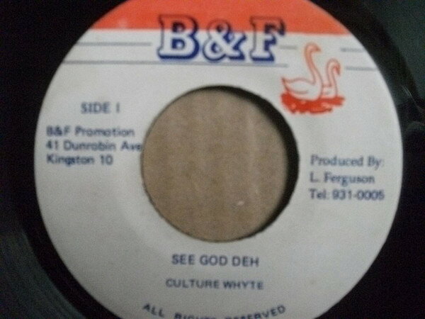 ・アーティスト Culture Whyte ・タイトル See God Deh ・レーベル・型番 B&F NONE ・フォーマット 7インチレコード ・コンディション(盤) 良い (VG+) ・コンディション(ジャケット) ・コンディション...