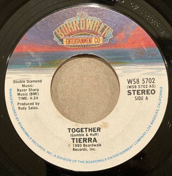 ・アーティスト Tierra ・タイトル Together ・レーベル・型番 The Boardwalk Entertainment Co WS85702 ・フォーマット 7インチレコード ・コンディション(盤) 良い (VG+) ・コンデ...