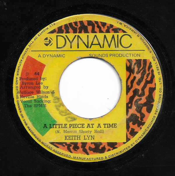 ・アーティスト Keith Lyn ・タイトル A Little Piece At A Time / What Are You Doing Sunday ・レーベル・型番 Dynamic D44 ・フォーマット 7インチレコード ・コンディ...