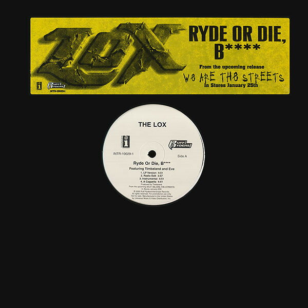 ・アーティスト Lox ・タイトル Ryde Or Die, B**** ・レーベル・型番 Interscope Records INTR100291 ・フォーマット 12インチレコード ・コンディション(盤) 非常に良い(EX) ・コンデ...