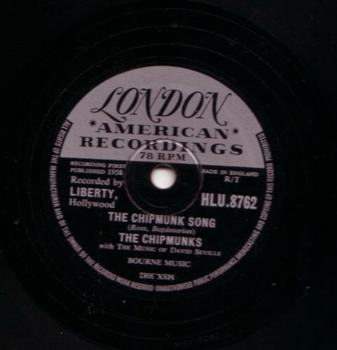 ・アーティスト Chipmunks / Music Of David Seville ・タイトル The Chipmunk Song / Almost Good ・レーベル・型番 LONDON RECORDS,LONDON HLU8762 ...