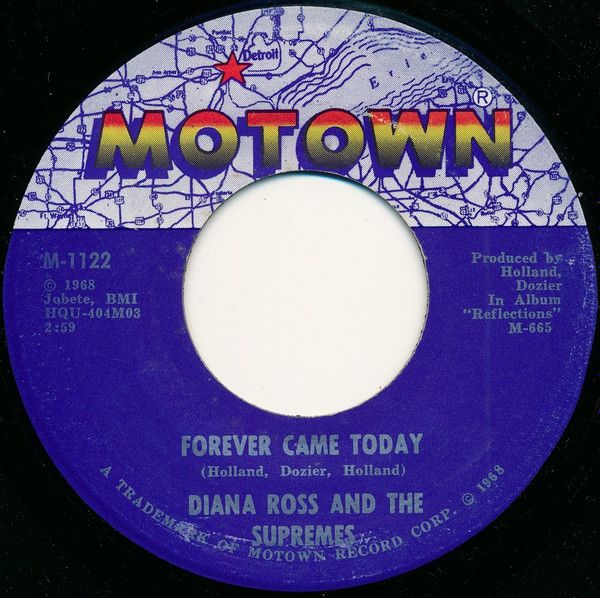 ・アーティスト Supremes ・タイトル Forever Came Today / Time Changes Things ・レーベル・型番 Motown M1122 ・フォーマット 7インチレコード ・コンディション(盤) 可 (VG...