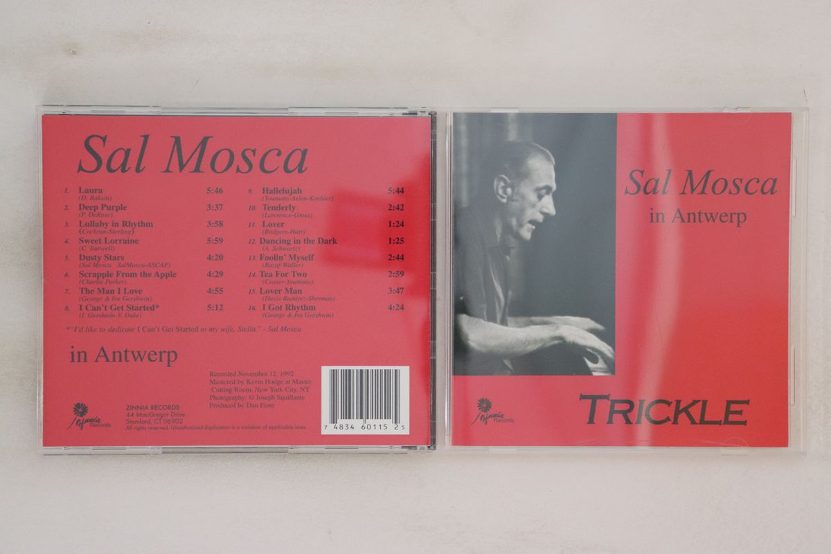 ・アーティスト Sal Mosca ・タイトル Sal Mosca In Antwerp - Trickle ・レーベル・型番 ZINNIA ZINNIA115 ・フォーマット CD ・コンディション(盤) 非常に良い(EX) ・コンディシ...