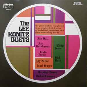 ・アーティスト Lee Konitz ・タイトル Duets ・レーベル・型番 MILESTONE SMJX10058 ・フォーマット LPレコード ・コンディション(盤) 非常に良い(EX) ・コンディション(ジャケット) 良い (VG+...