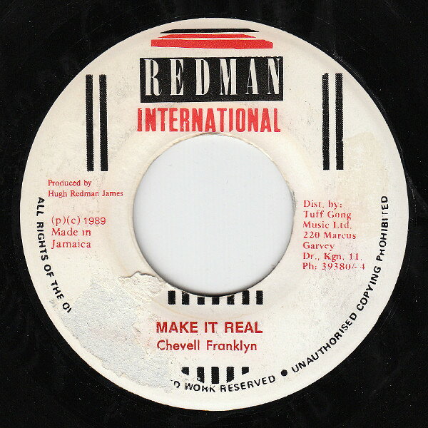 ・アーティスト Chevelle Franklyn ・タイトル Make It Real ・レーベル・型番 Redman International NONE ・フォーマット 7インチレコード ・コンディション(盤) 良い (VG+) ・コ...