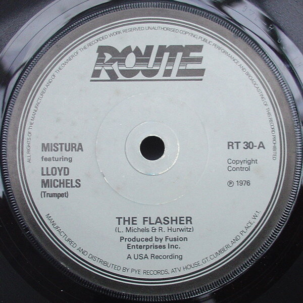 ・アーティスト Mistura, Lloyd Michels ・タイトル The Flasher ・レーベル・型番 ROUTE RECORDS RT30 ・フォーマット 7インチレコード ・コンディション(盤) 良い (VG+) ・コンディ...