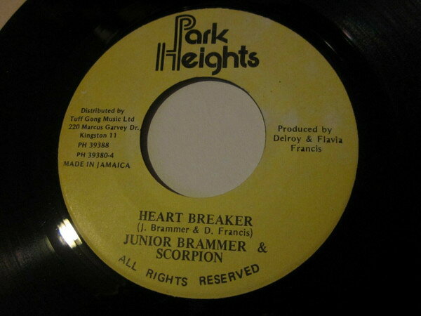 ・アーティスト Junior Brammer & Scorpion ・タイトル Heart Breaker ・レーベル・型番 Park Heights PH39388 ・フォーマット 7インチレコード ・コンディション(盤) 良い (VG+...