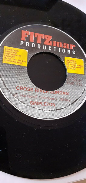 ・アーティスト Simpleton ・タイトル Cross River Jordan ・レーベル・型番 Fitzmar Productions FIT020 ・フォーマット 7インチレコード ・コンディション(盤) 良い (VG+) ・コン...
